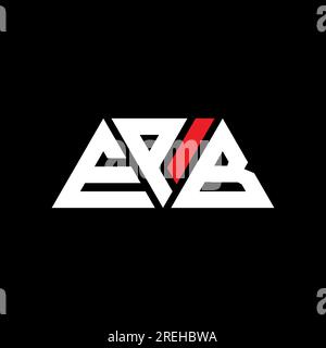 EPB triangle letter logo design with triangle shape. EPB triangle logo ...