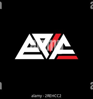 EPF triangle letter logo design with triangle shape. EPF triangle logo ...