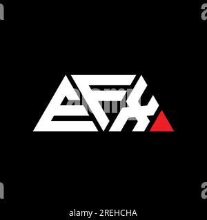 EFX triangle letter logo design with triangle shape. EFX triangle logo ...