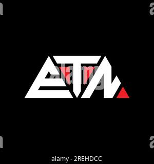 ETN triangle letter logo design with triangle shape. ETN triangle logo ...