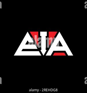 EIA triangle letter logo design with triangle shape. EIA triangle logo ...