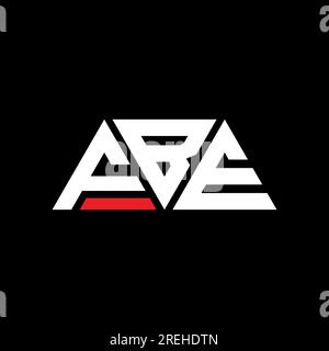 FBE triangle letter logo design with triangle shape. FBE triangle logo ...