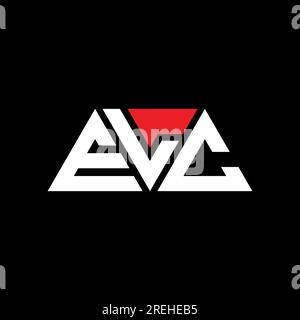 ELC triangle letter logo design with triangle shape. ELC triangle logo ...