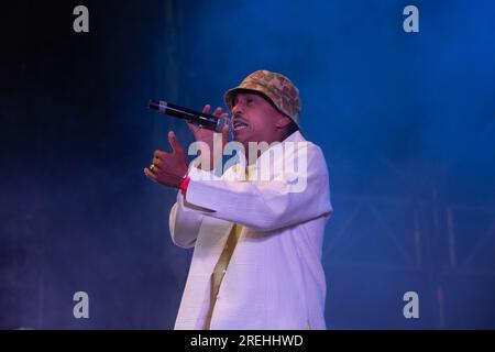 Fredrikstad, Norway. 27th July, 2022. The Swedish rapper and reggae ...