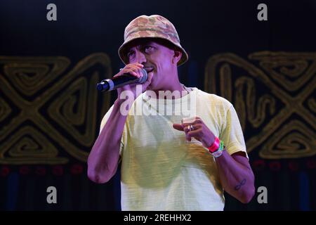 Fredrikstad, Norway. 27th July, 2022. The Swedish rapper and reggae ...