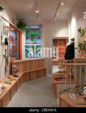 Shop Interior. Niwaki Store London, London, United Kingdom. Architect: Jones Neville, 2021 Stock ...
