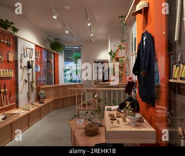 Shop Interior. Niwaki Store London, London, United Kingdom. Architect: Jones Neville, 2021 Stock ...