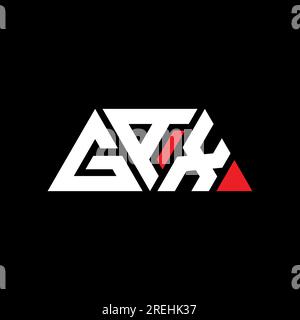 GAX triangle letter logo design with triangle shape. GAX triangle logo ...
