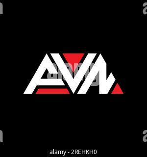 FVN triangle letter logo design with triangle shape. FVN triangle logo ...