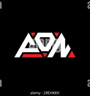 FON triangle letter logo design with triangle shape. FON triangle logo ...