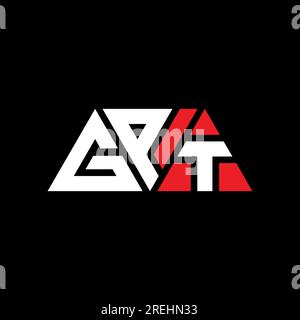 GPT triangle letter logo design with triangle shape. GPT triangle logo design monogram. GPT ...