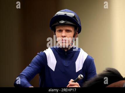 Jockey David Probert prior to competing in the Sky Bet Sunday Series ...