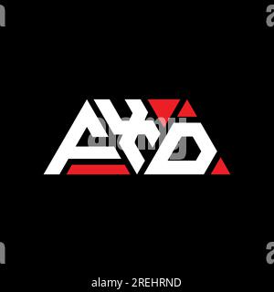 FXD triangle letter logo design with triangle shape. FXD triangle logo ...