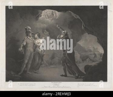 Shakespeare, The Tempest, Prospero's Cell on the enchanted island. With ...