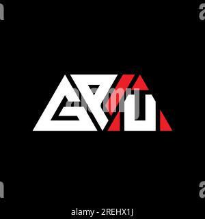 GPU triangle letter logo design with triangle shape. GPU triangle logo ...