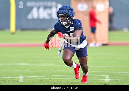 Houston Texans running back Devin Singletary participates in a drill ...
