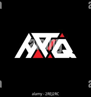HAQ triangle letter logo design with triangle shape. HAQ triangle logo ...
