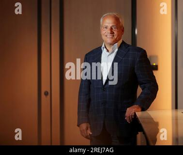 Dr Thomas Caulfield, CEO of GlobalFoundries, photographed on 14 July ...