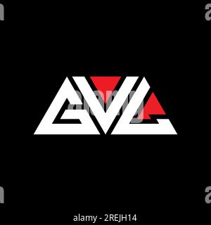 GVL triangle letter logo design with triangle shape. GVL triangle logo ...
