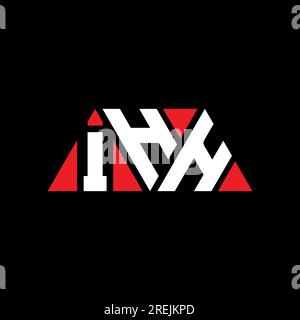IHH triangle letter logo design with triangle shape. IHH triangle logo ...