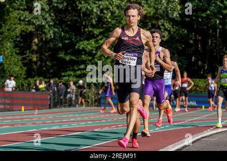 BREDA, NETHERLANDS - JULY 28: Robin Beijer of AV `40, Lisa de Ruiter of ...
