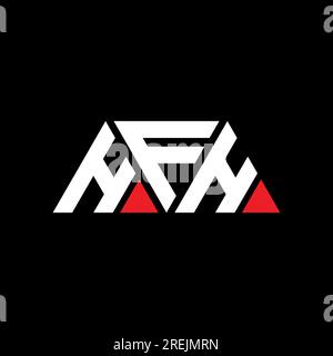 HFH triangle letter logo design with triangle shape. HFH triangle logo ...