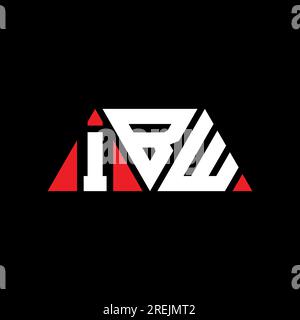 IBW triangle letter logo design with triangle shape. IBW triangle logo ...