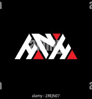 HNH triangle letter logo design with triangle shape. HNH triangle logo ...