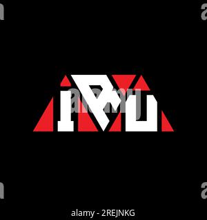 IRU triangle letter logo design with triangle shape. IRU triangle logo ...