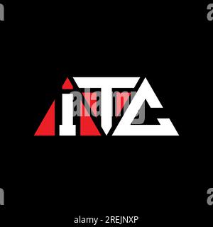 ITC triangle letter logo design with triangle shape. ITC triangle logo ...