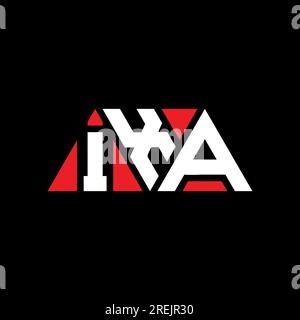 IXA triangle letter logo design with triangle shape. IXA triangle logo ...
