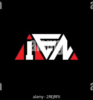 IEN triangle letter logo design with triangle shape. IEN triangle logo ...