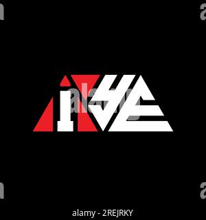 IYE triangle letter logo design with triangle shape. IYE triangle logo ...