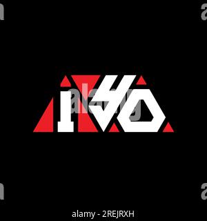 IYO triangle letter logo design with triangle shape. IYO triangle logo ...