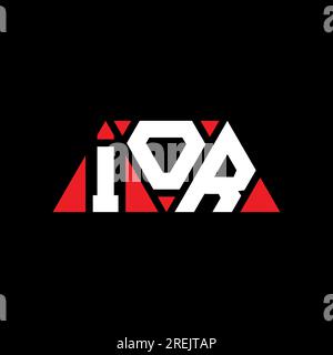 IOR triangle letter logo design with triangle shape. IOR triangle logo ...