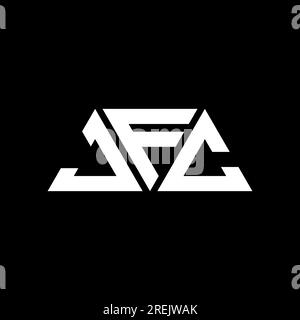 JFC triangle letter logo design with triangle shape. JFC triangle logo ...
