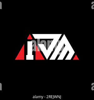 IJM triangle letter logo design with triangle shape. IJM triangle logo ...