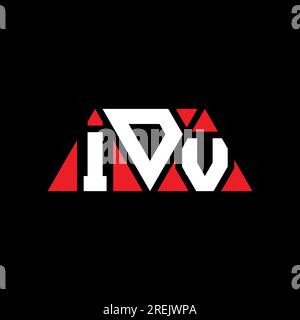 IDV triangle letter logo design with triangle shape. IDV triangle logo ...