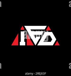 IED triangle letter logo design with triangle shape. IED triangle logo ...