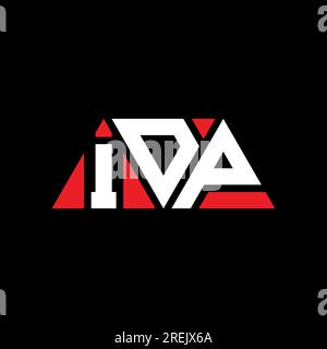IDP triangle letter logo design with triangle shape. IDP triangle logo ...