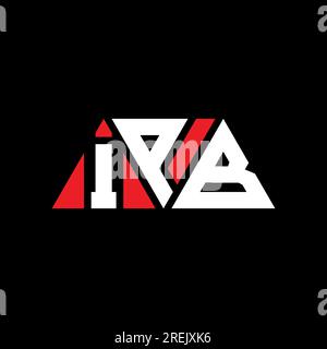 IPB triangle letter logo design with triangle shape. IPB triangle logo ...