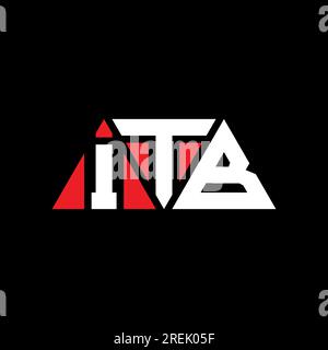 ITB triangle letter logo design with triangle shape. ITB triangle logo ...