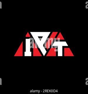 IPT triangle letter logo design with triangle shape. IPT triangle logo design monogram. IPT ...