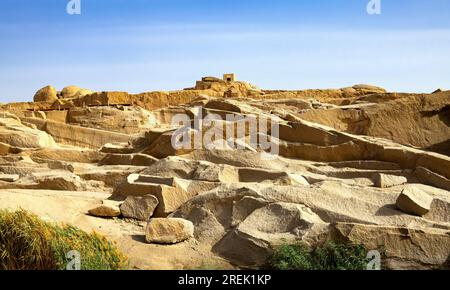 Granit quarry in Aswan where the famous Unfinished obelisk is situated ...