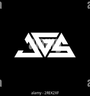 JGS triangle letter logo design with triangle shape. JGS triangle logo ...