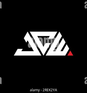 JCW triangle letter logo design with triangle shape. JCW triangle logo ...