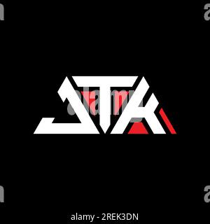 JTK triangle letter logo design with triangle shape. JTK triangle logo ...