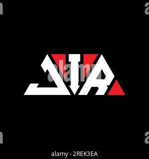 JIR triangle letter logo design with triangle shape. JIR triangle logo ...