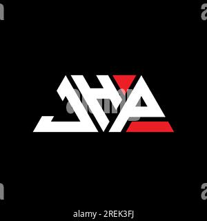 JHP triangle letter logo design with triangle shape. JHP triangle logo ...