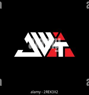 JWT triangle letter logo design with triangle shape. JWT triangle logo design monogram. JWT ...